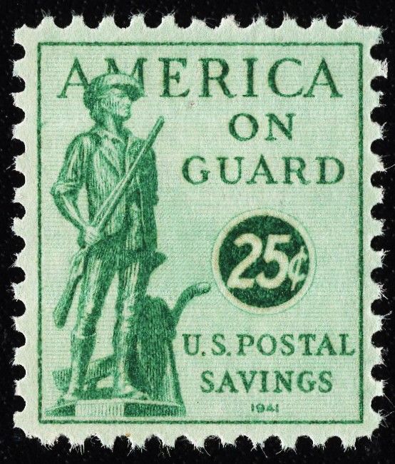 US PS12 MNH VF 25 Cent Postal Savings | United States, Back of Book ...