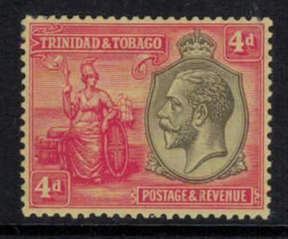 Trinidad & Tobago 1922 4d Definitive - MH | Caribbean - Trinidad and ...