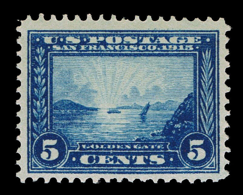 Genuine Scott #399 Mint OG H 1913 5¢ Blue APS Cert - Estate Sale ...
