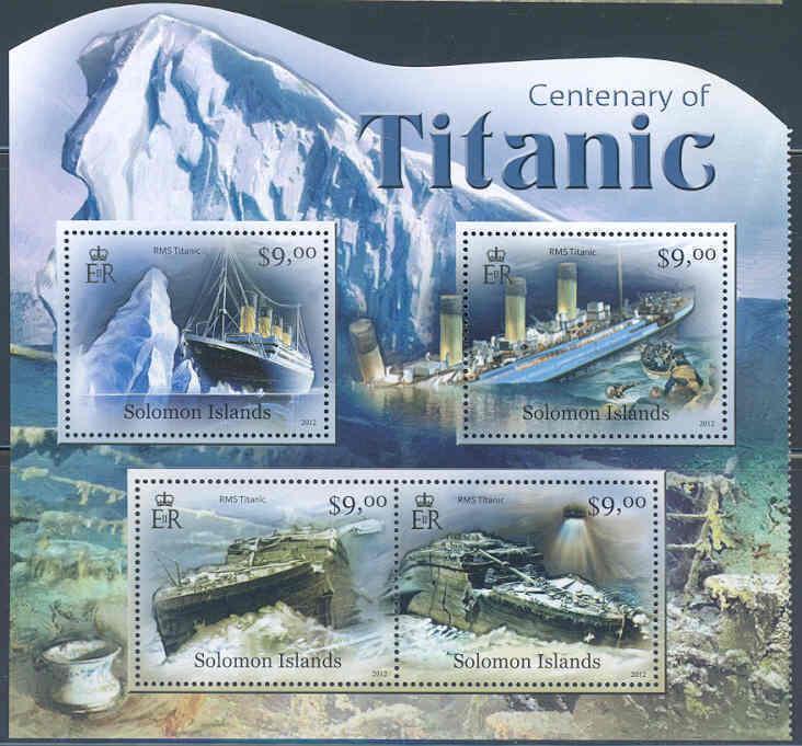 Solomon Islands 2012 100th Anniversary Sinking of the Titanic Sheet ...