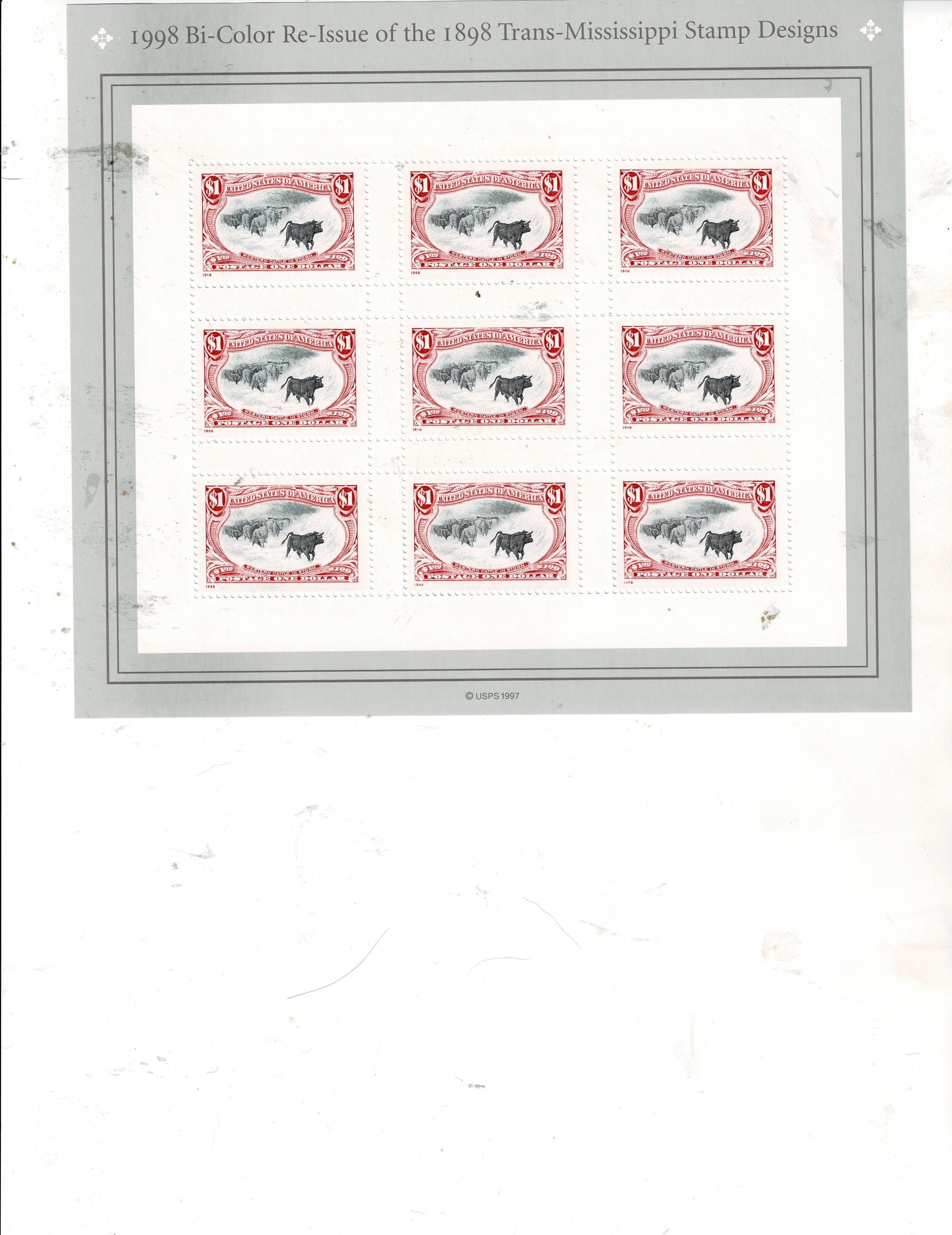 Trans-Mississippi US Postage Souvenir Sheets #3209-10 VF MNH | United ...