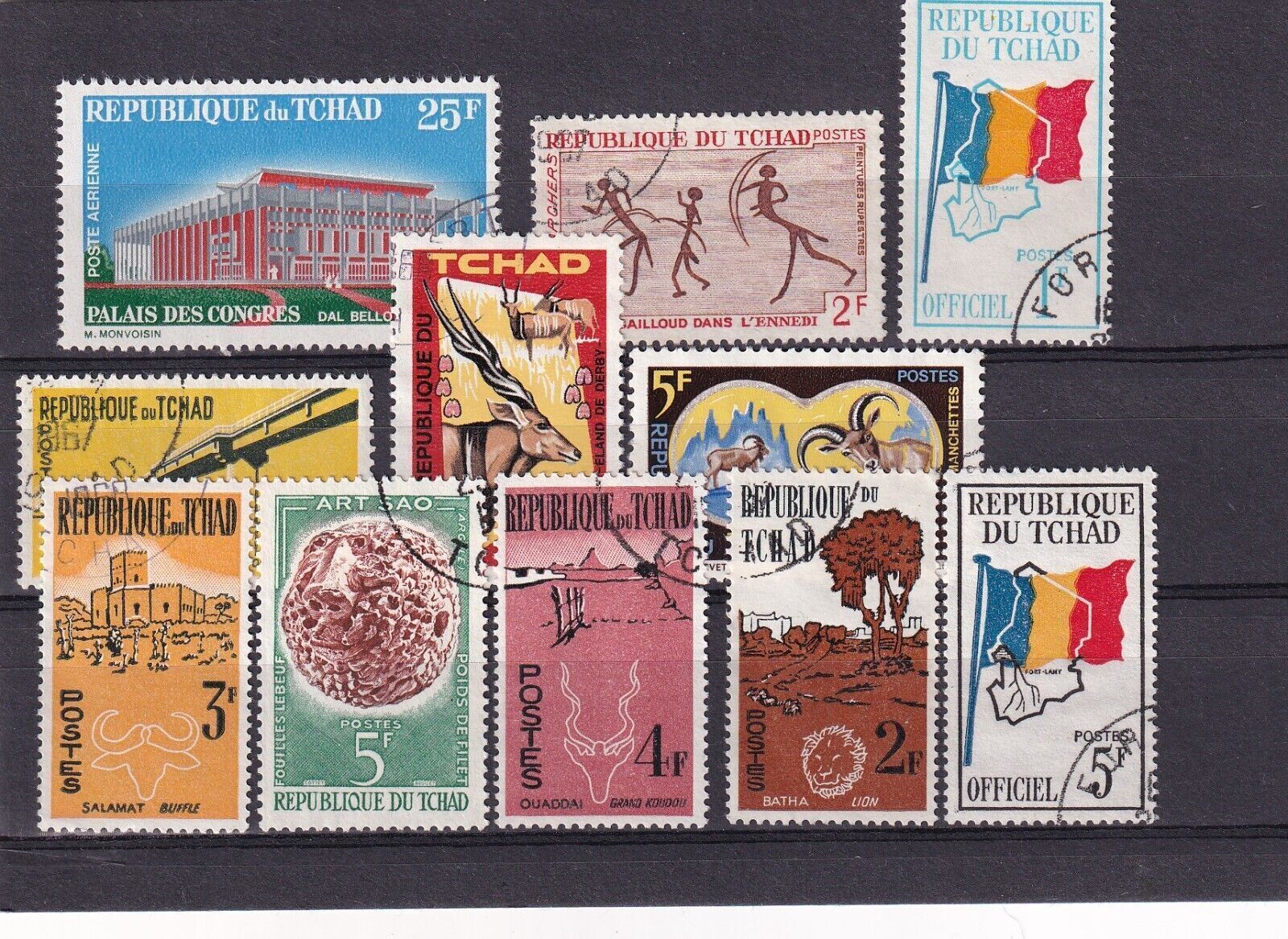 SA26f Chad 1960's selection of used stamps | Africa - Chad, Stamp ...