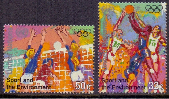 United Nations New York #683-684 MNH 1996 sport and environment ...