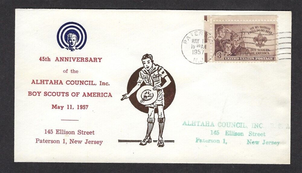 1957 US Boy Scout Paterson Alhtaha Council BSA 45th anniv Paterson NJ ...