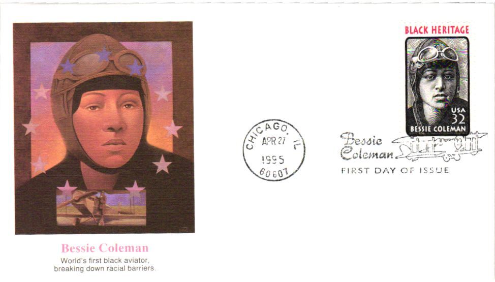 #2956 Bessie Coleman Black Heritage - Fleetwood Cachet | United States ...