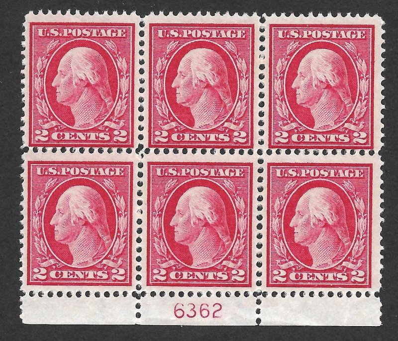 MNH 1912 Lower Margin 2c Washington PNB, Scott #406** | United States ...