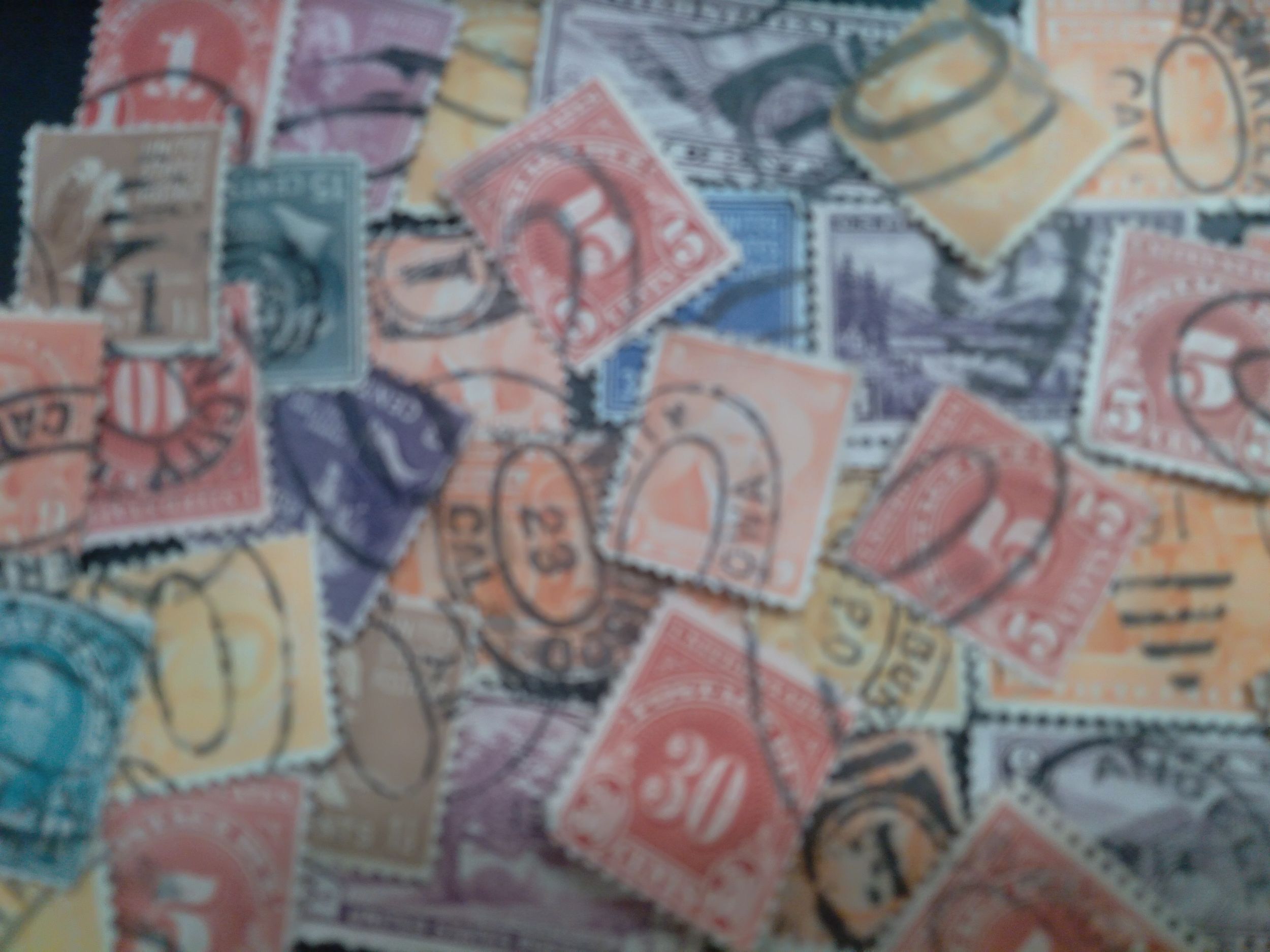 100 Used US XF FANCY CANCEL Stamp Lot Used Vintage/Antique Dates ...