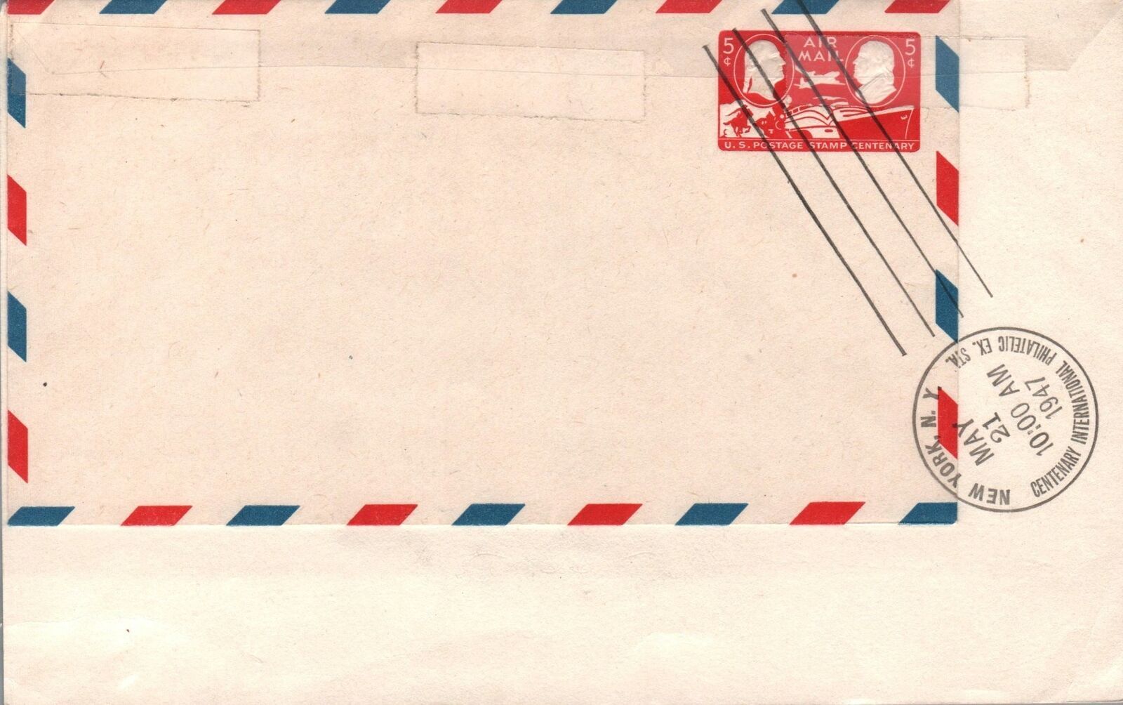 #Uc17 Postal Stationery Envelope Tied to Centenary of U.S. Postage ...