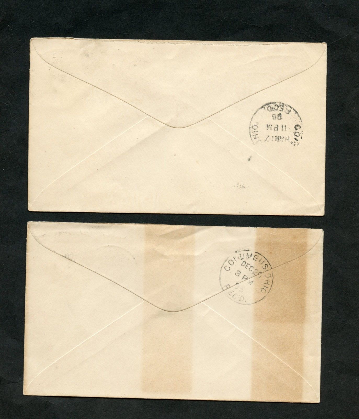 UNITED STATES four EARLY EMBOSSED ENVELOPE ENTIRES USED AS SHOWN / HipStamp
