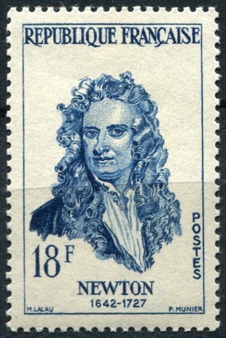 France Sc#861 MH/Unused, 18f dp bl, Famous people (1957 II) (1957 ...