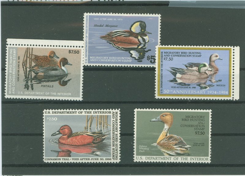 United States #RW45/RW50-RW53 Single | United States, Duck Stamps ...