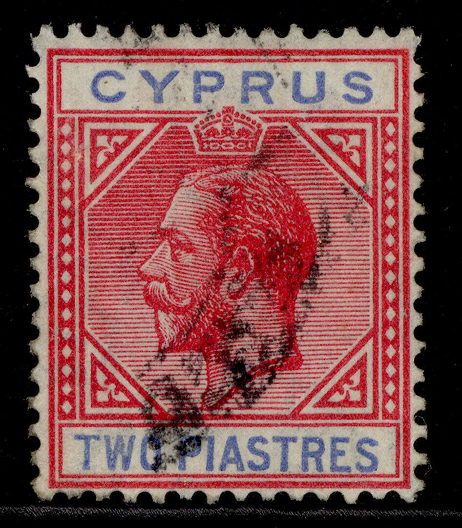 CYPRUS GV SG93, 2pi carmine & blue, FINE USED. Cat £27. | Europe ...