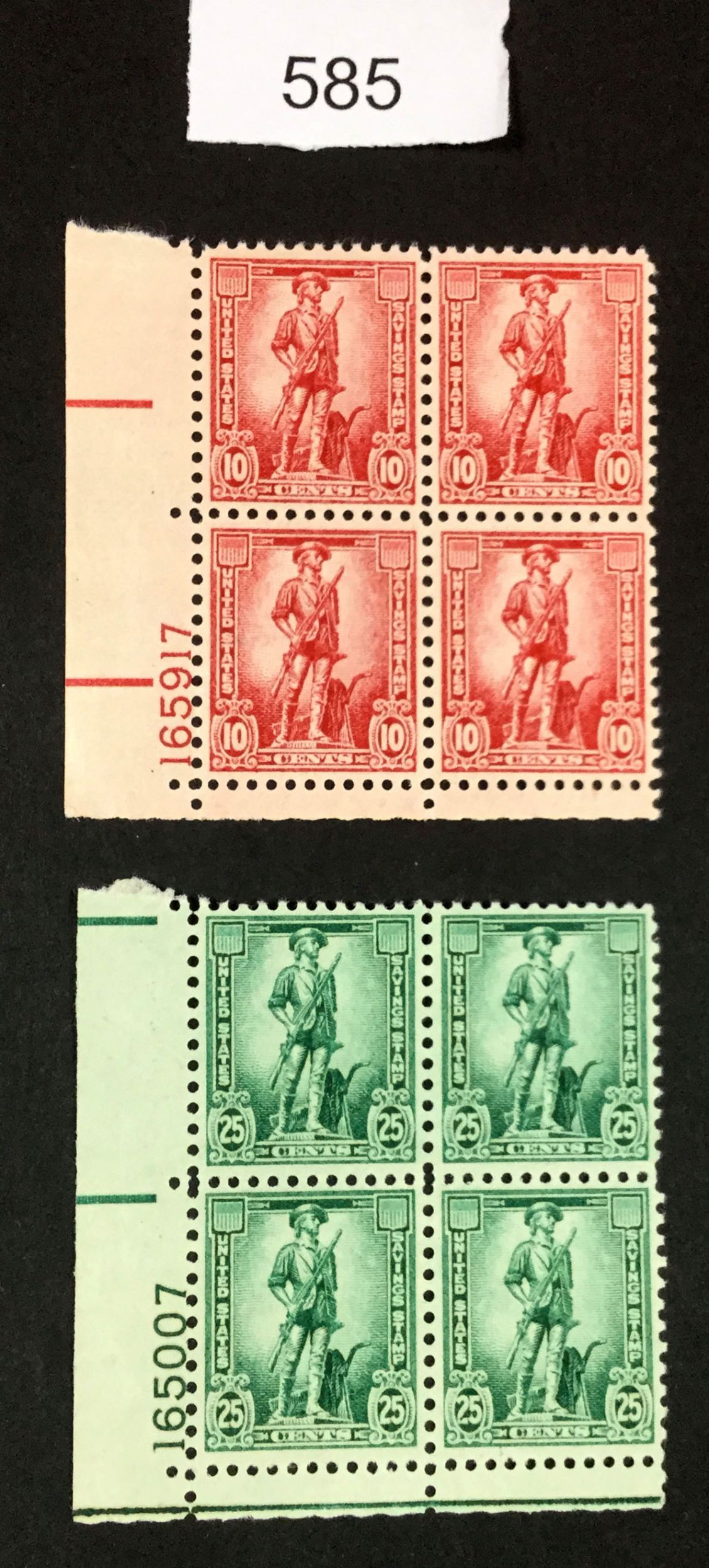 US Stamps #S1-S2 Mint OG NH LOT #585 | United States, Back of Book ...