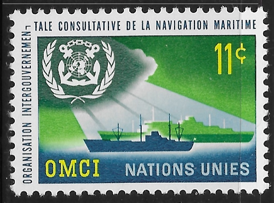 UN NY #124 11c Ships at Sea and IMCO Emblem ~ MNH | Worldwide - United ...