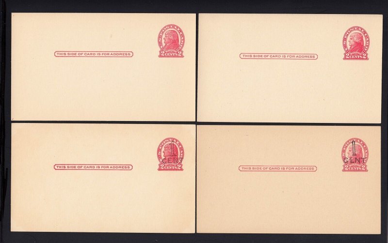 UX29, UX30, UX32, & UX33 Mint Postal Cards, Cat. $143.00 | United ...