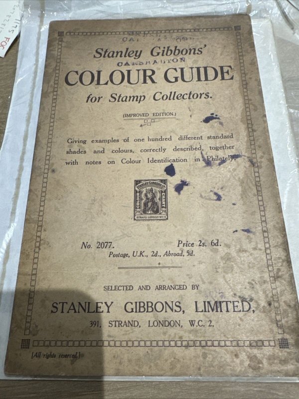 Vintage - Stanley Gibbons Colour Guide for Collectors- Number 2077 ...