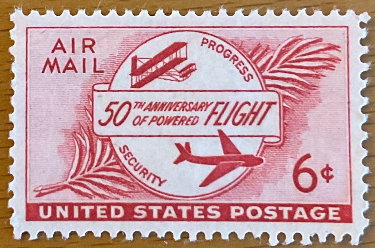 US #C47 MNH Single Powered Flight SCV $.25 L23 | United States, Air ...