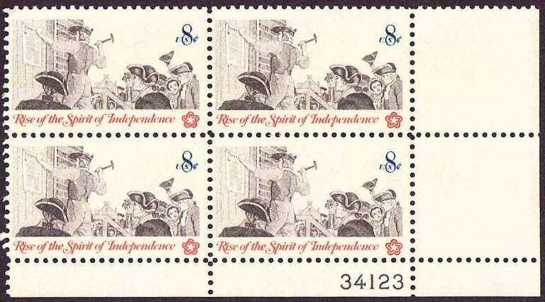 *USA Scott 1477 Plate Block (8 cents) MNH | United States, General ...