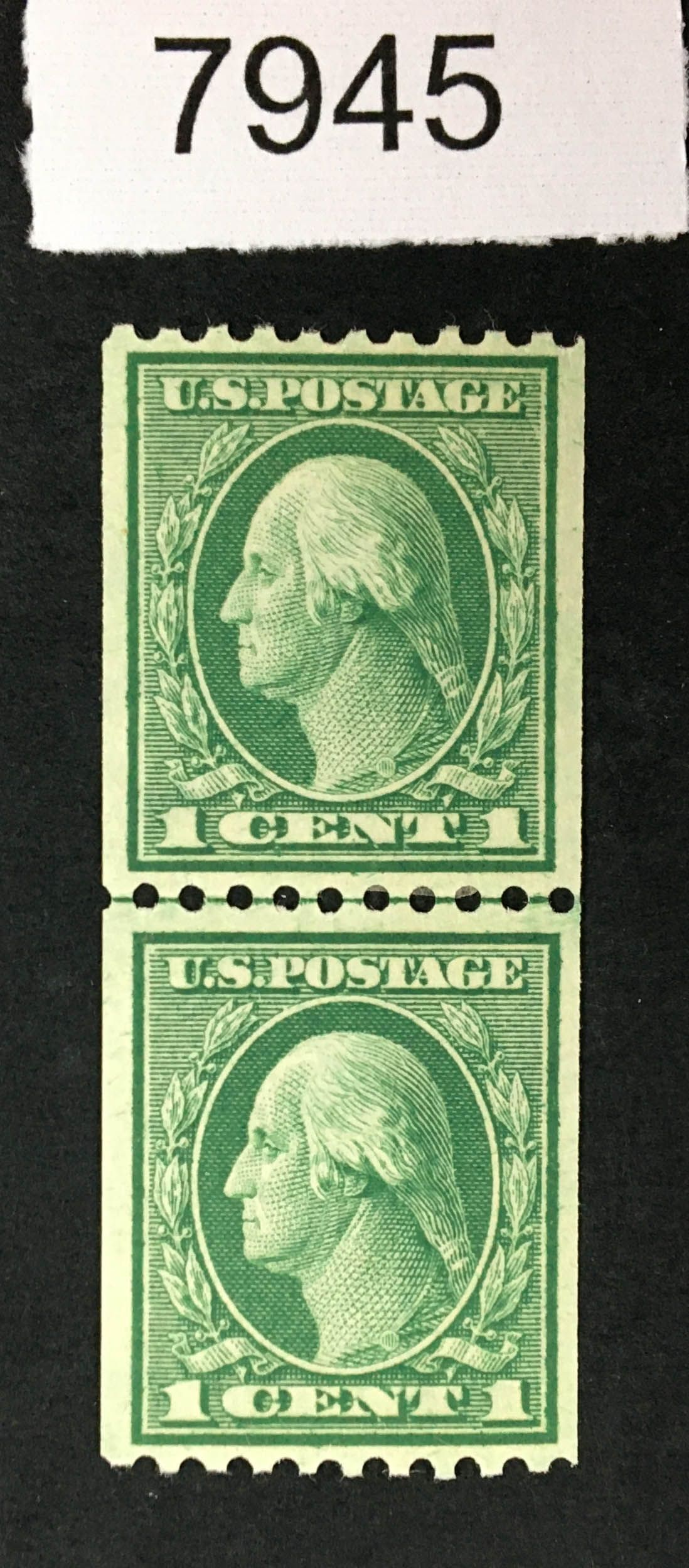 US Stamps # 448 Coil Line Pair Mint OG H LOT #7945 | United States ...
