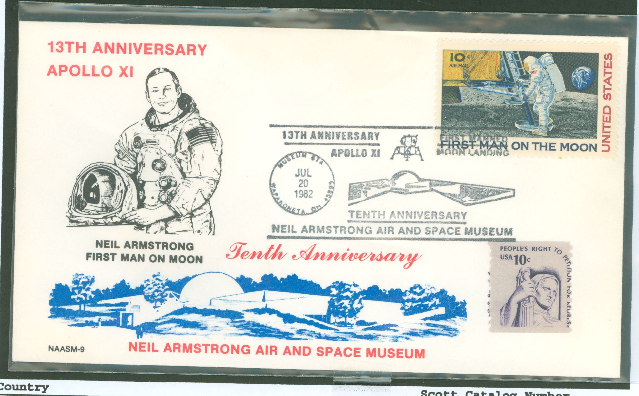 US C76 Moon Landing 13th Anniv. of Apollo XI moon landing from Neil ...