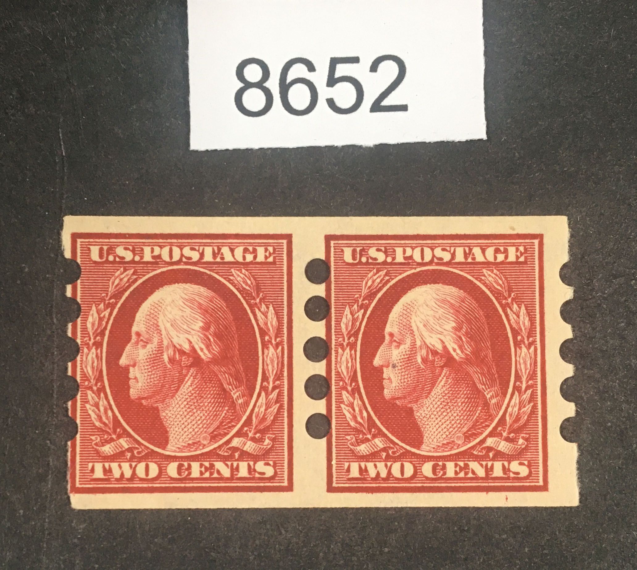 US Stamps # 384 Mint OG H Pair Mailometer-Iv LOT #C 8652 | United ...