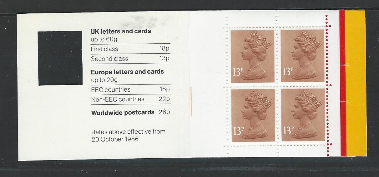 Great Britain Booklet MNH sc BK285 MH83e | Great Britain, Booklets ...