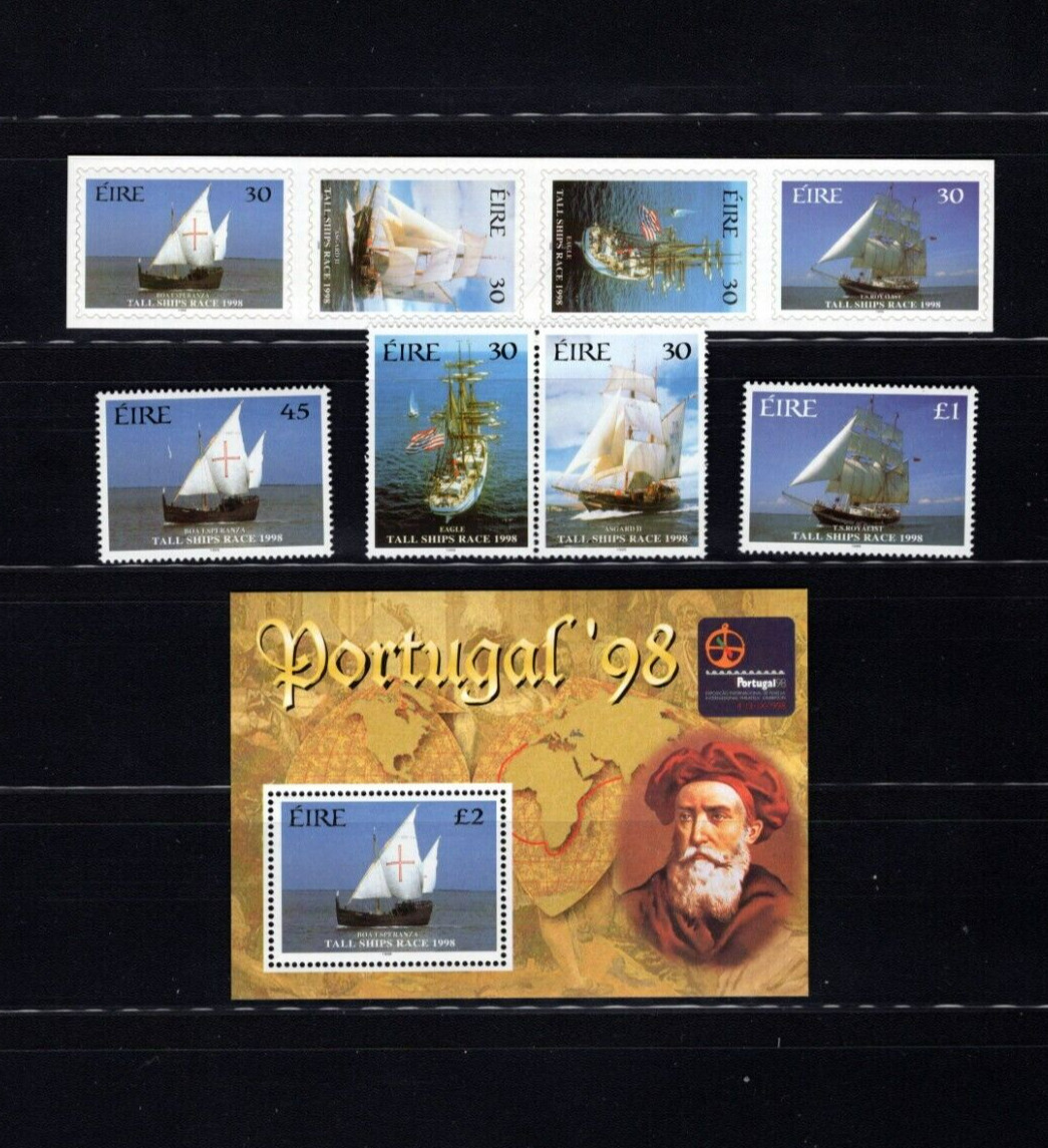 Ireland 1141-45D Ships 1998 XF MNH Complete Set A6LP | Europe - Ireland ...