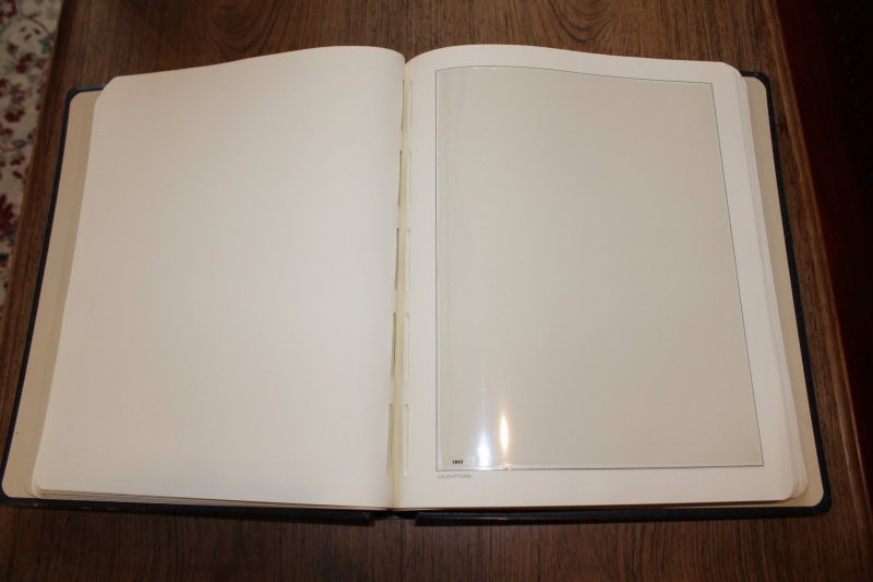 Blue Padded Lighthouse Empty Stamp Album with 60 Pages for Full or Half ...