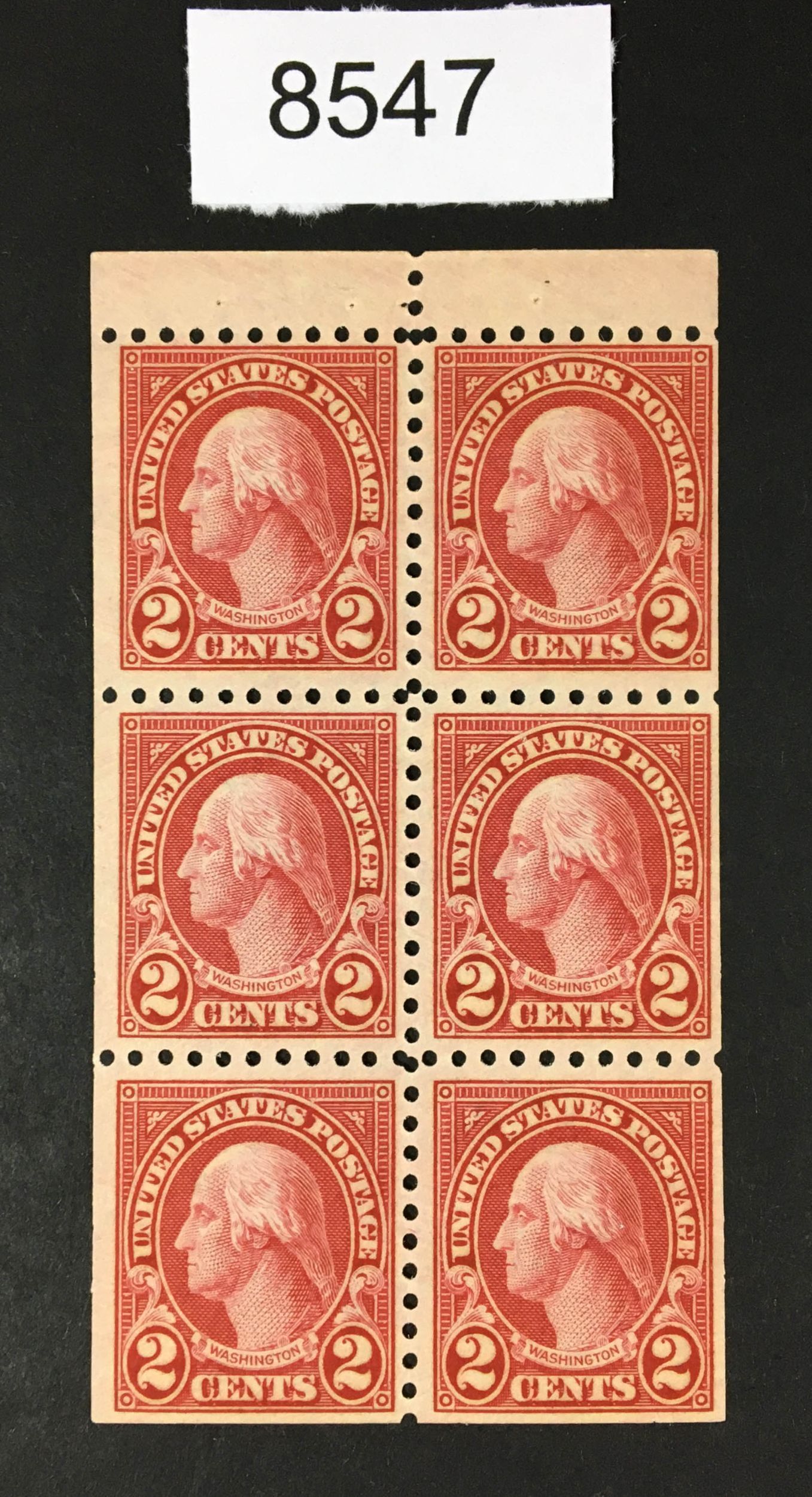 US Stamps # 583a Booklet Pane Mint OG NH CV. $200 LOT #8547 | United ...