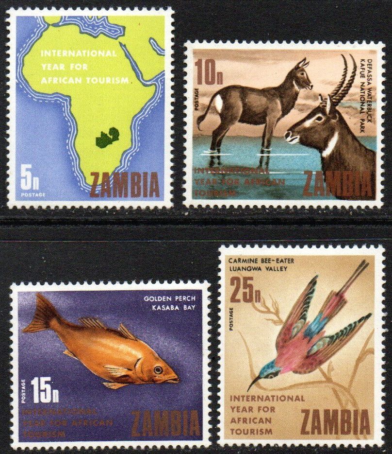 Zambia Sc #57-60 MNH | Africa - Zambia, General Issue Stamp / HipStamp