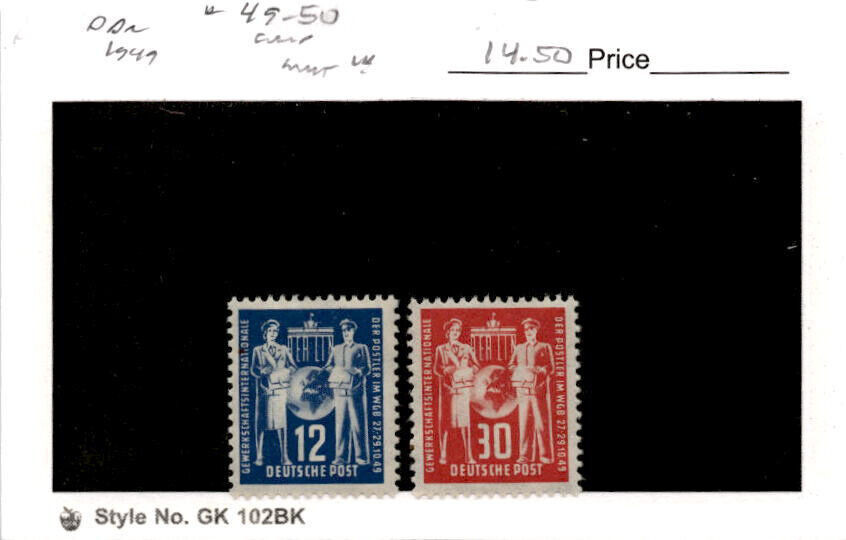 Germany - DDR, Postage Stamp, #49-50 Mint LH, 1949 Letter Carrier (AE) | Europe - Germany ...