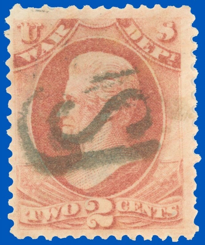 US Scott #O84 2¢ WAR DEPT OFFICIAL, "Jefferson Barracks US" Fancy ...