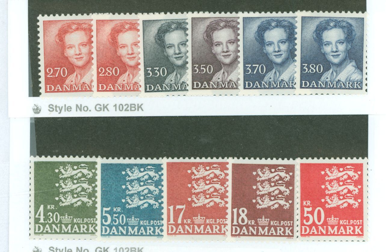 Denmark #708/720A Multiple | Europe - Denmark, General Issue Stamp ...