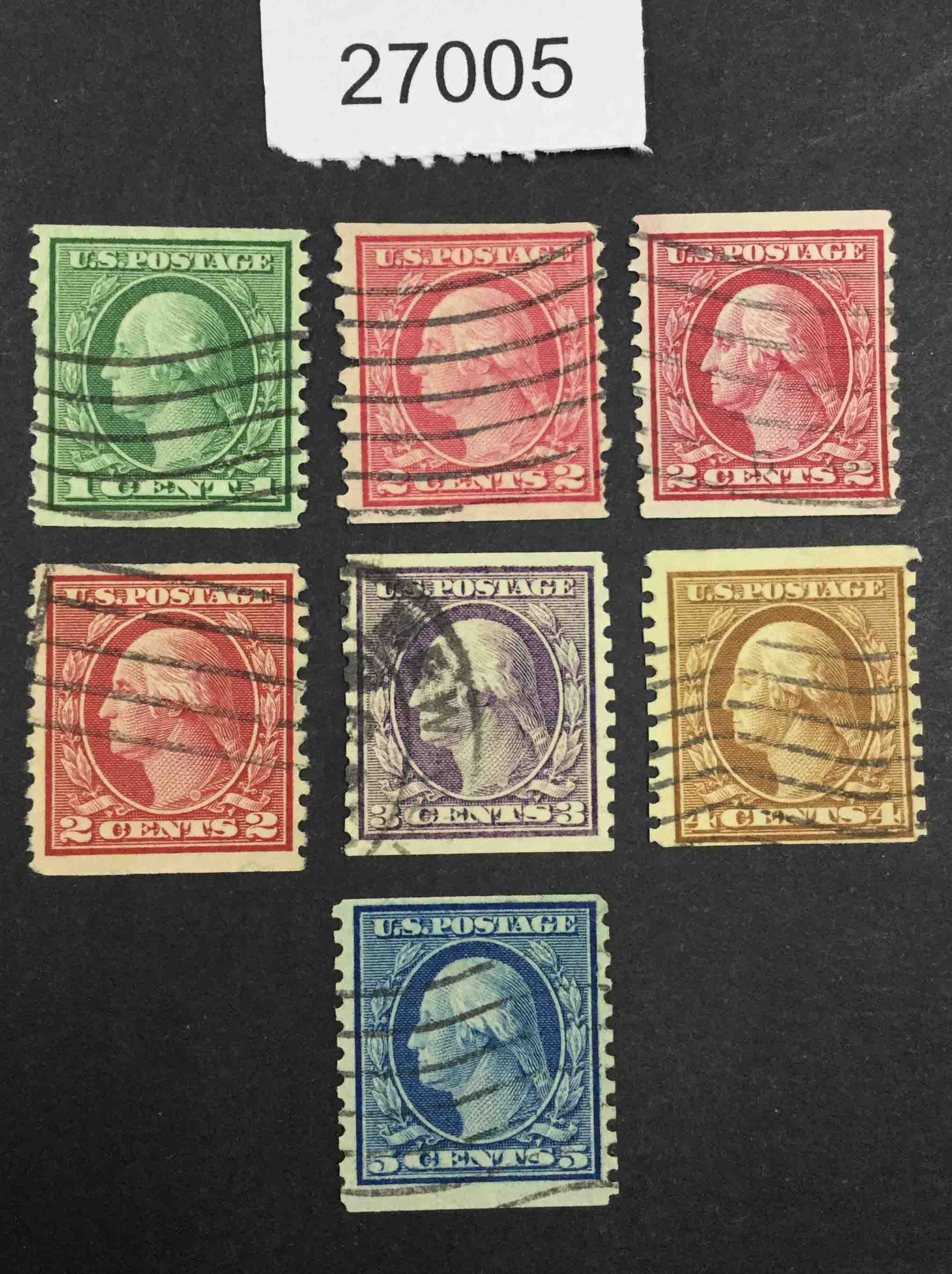 US Stamps #452-458 Used $350 LOT #27005 | United States, General Issue ...