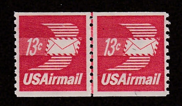 United States # C83, Winged Letter, Coil Line Pair., Mint NH | United ...