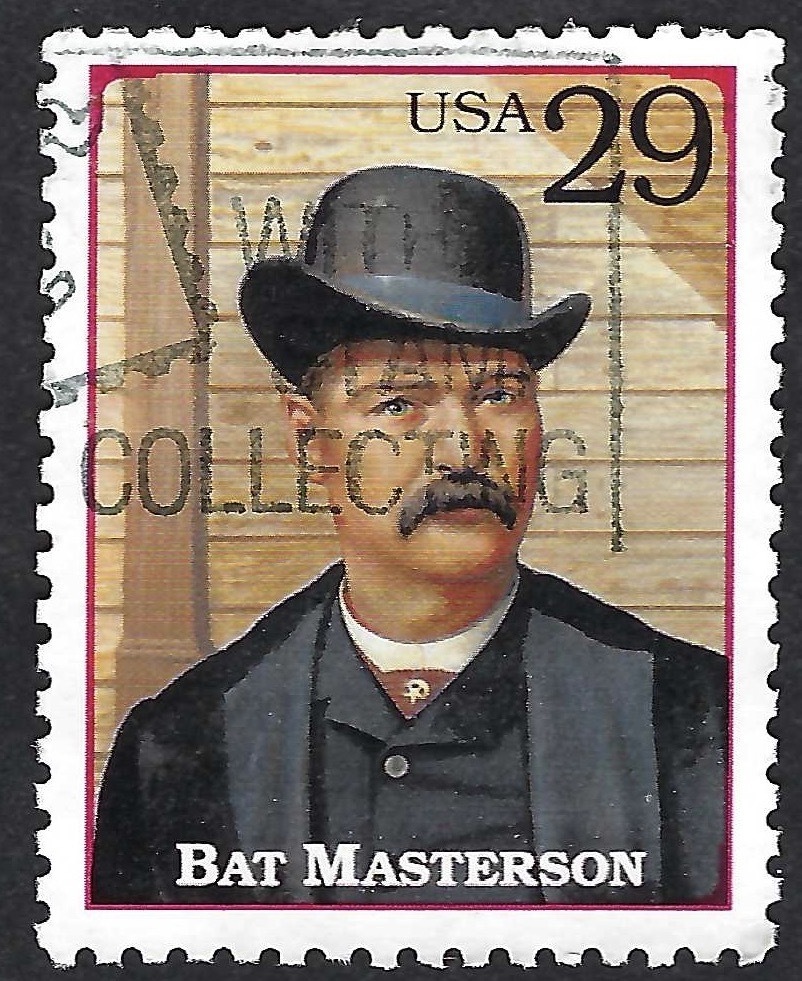 United States #2869h 29¢ Legends of the West - Bat Masterson (1994 ...