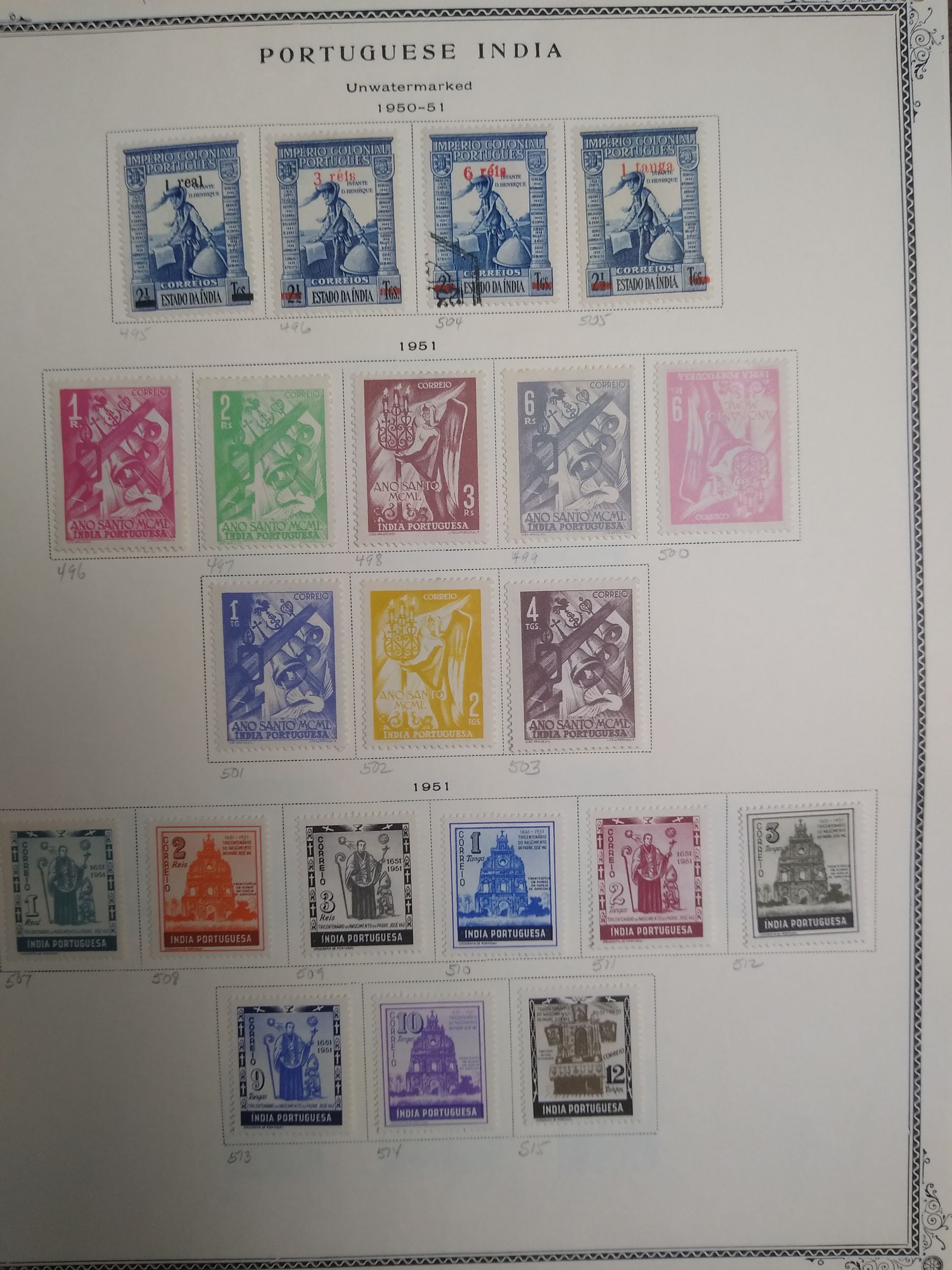 collection on pages Portuguese India 1950-60 PT: CV $192 | Europe ...