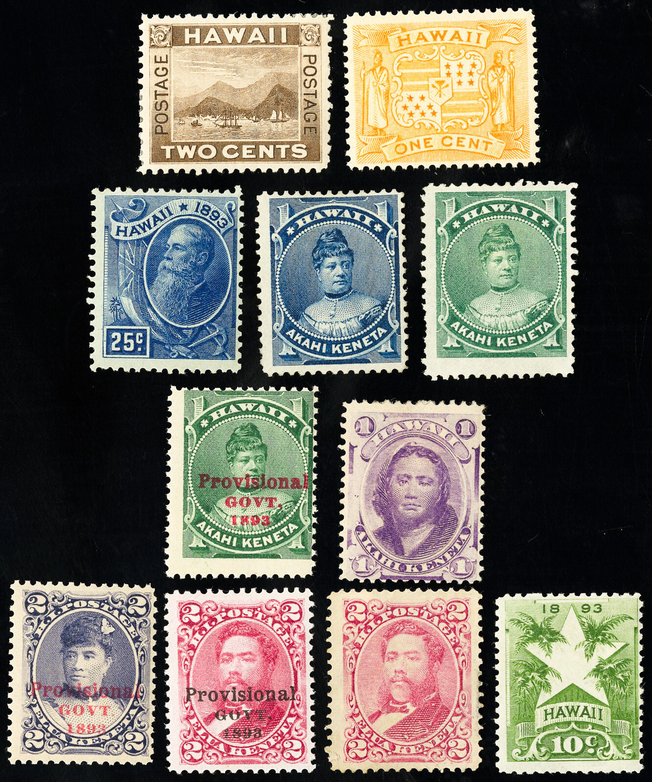 Hawaii Stamps Mint F-VF Lot of 11 | United States, Stamp / HipStamp