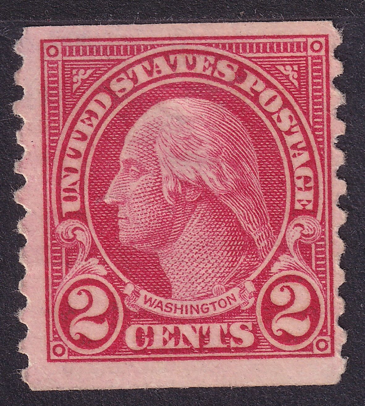 US 599 From 1923 2c Carmine Washington ROT VC - Mint Disturbed GUM ...