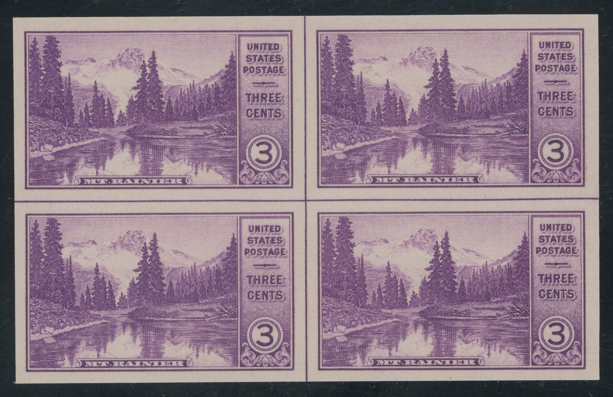 USA 756 - 765 Imperf Parks Full Set of Centerline Blocks - XF Mint NGAI ...
