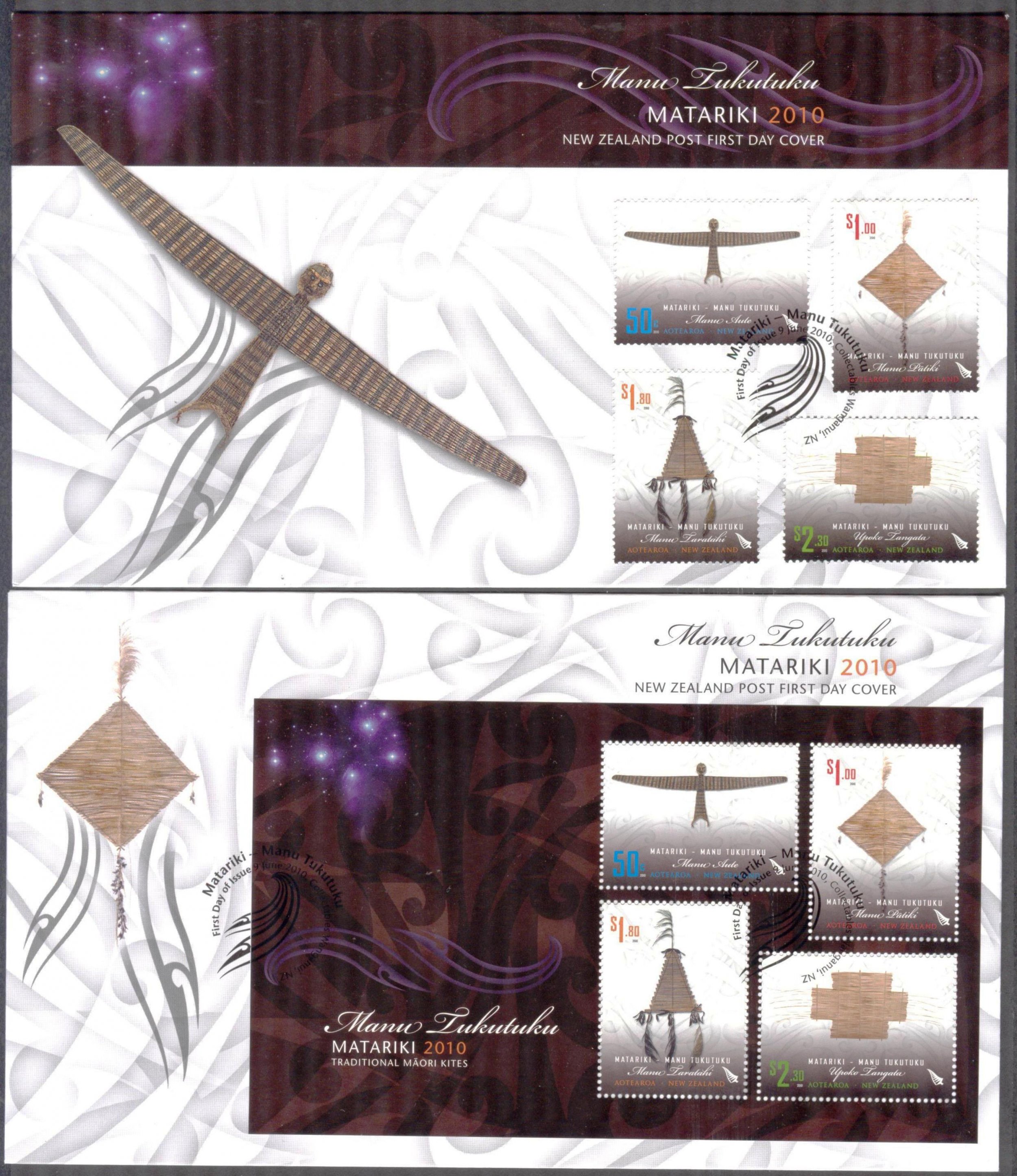 New Zealand 2010 Art Manu Tukutuku Matariki 2 FDC | Australia & Oceania ...