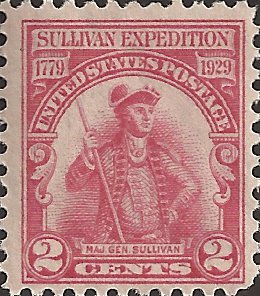 # 657 MNH - SCV-1.00 - Carmine Rose - Sullivan Expedition | United ...