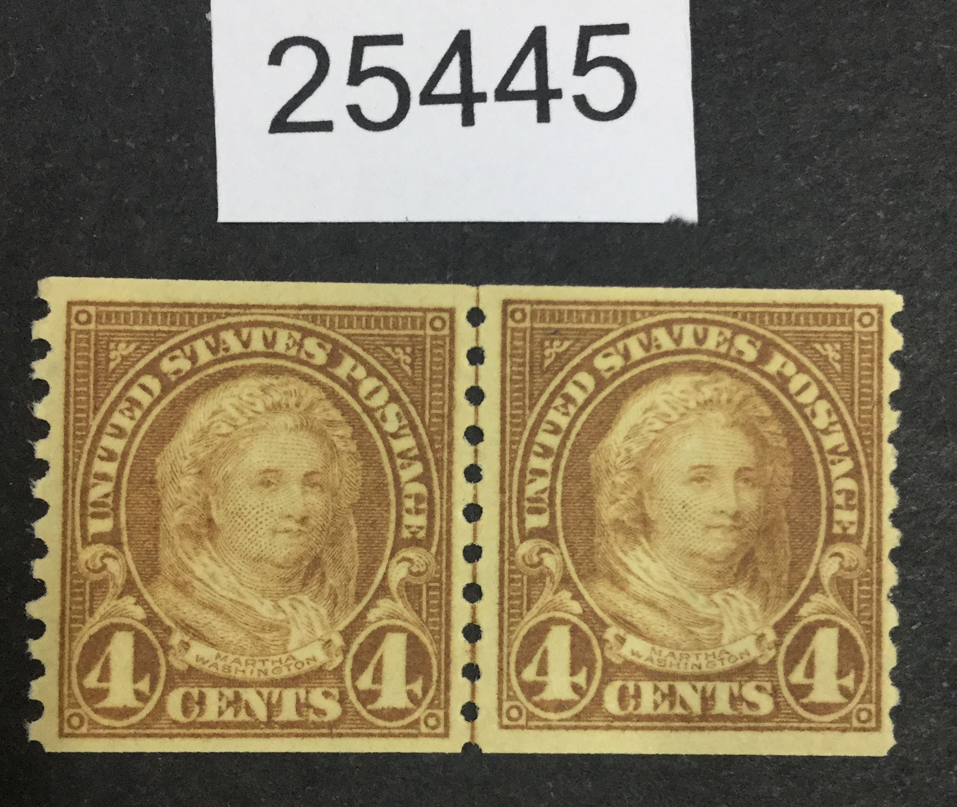 US Stamps #601 Mint OG H Line Pair LOT #25445 | United States, General ...