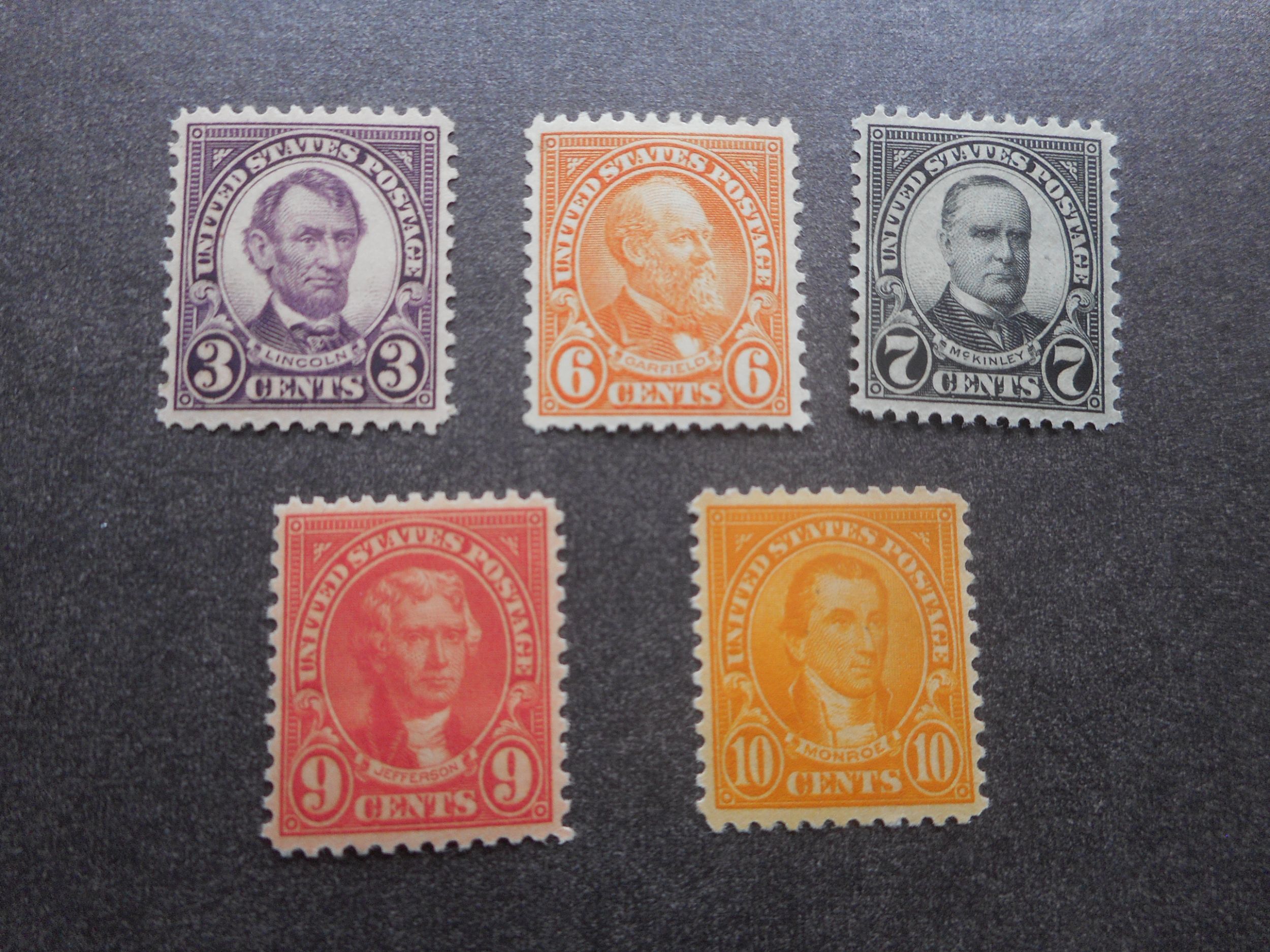 #'s 635//642 F-VFOG (H)...5 stamps | United States, General Issue Stamp ...