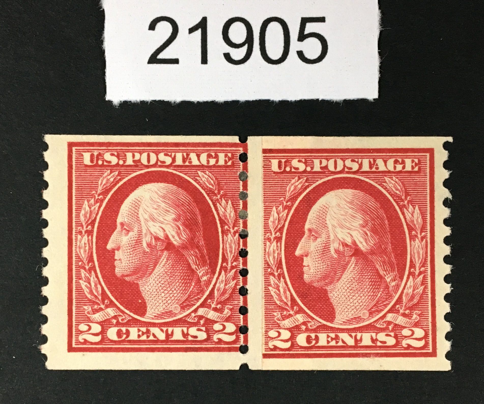 US Stamps # 444 Mint OG H Pair Paste-Up LOT # 21905 | United States ...