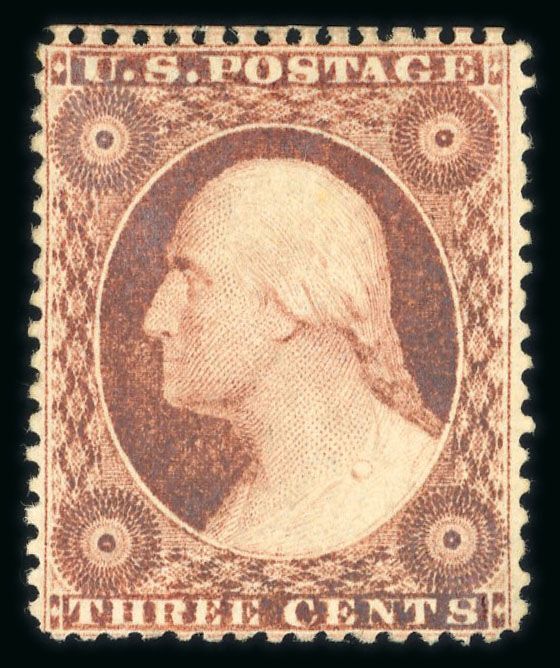 Scott 25 1857, Washington 3c rose, type I, Cert PSAG 2024, PF 1975 ...