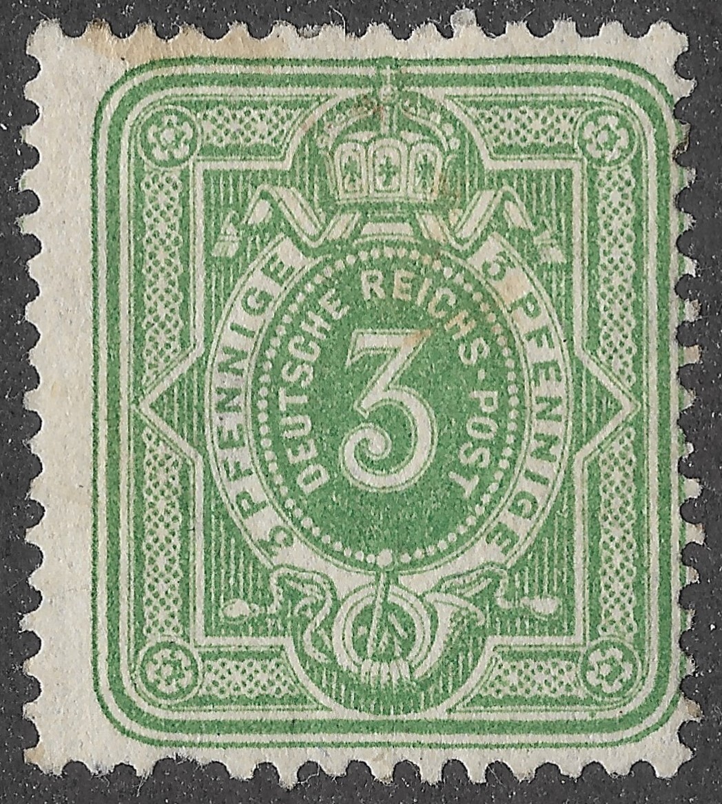 MH 1875 German 3pf Postage Stamp, Scott #29* cv $57 | Europe - Germany ...