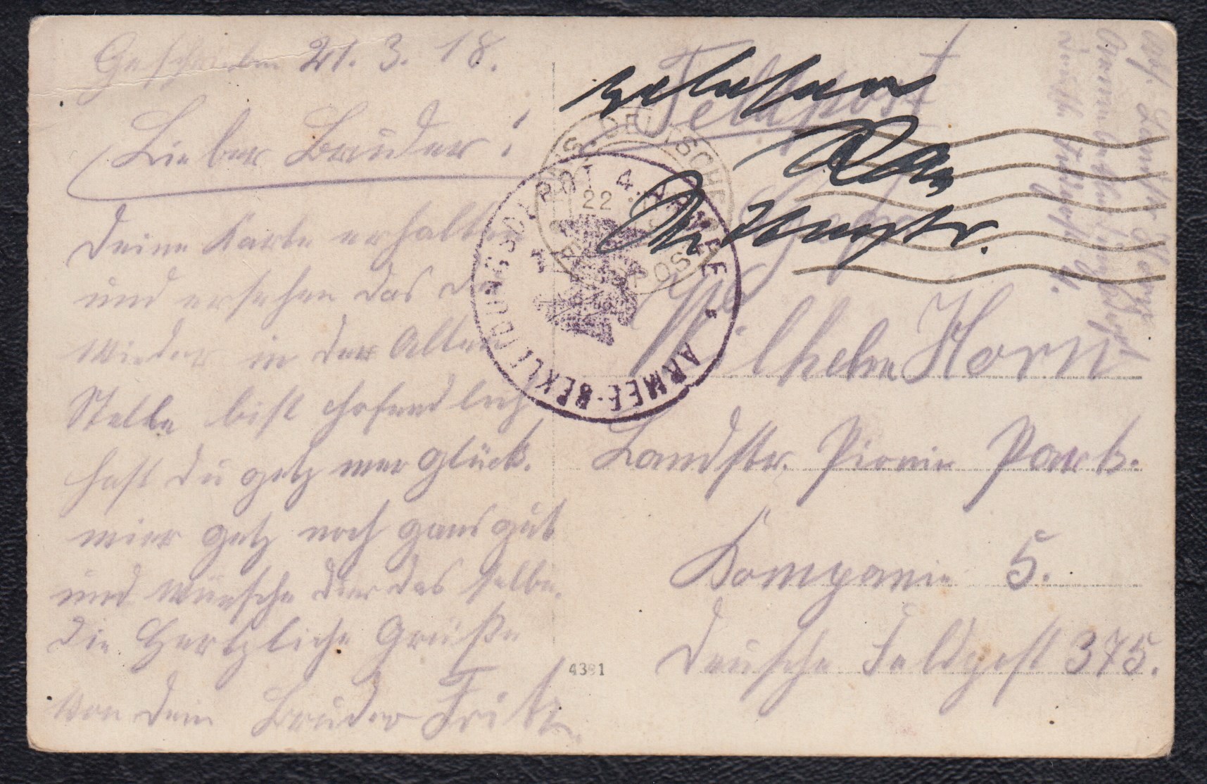 Germany 1917? World War I Uniforms Military Postcard | Europe - Germany ...