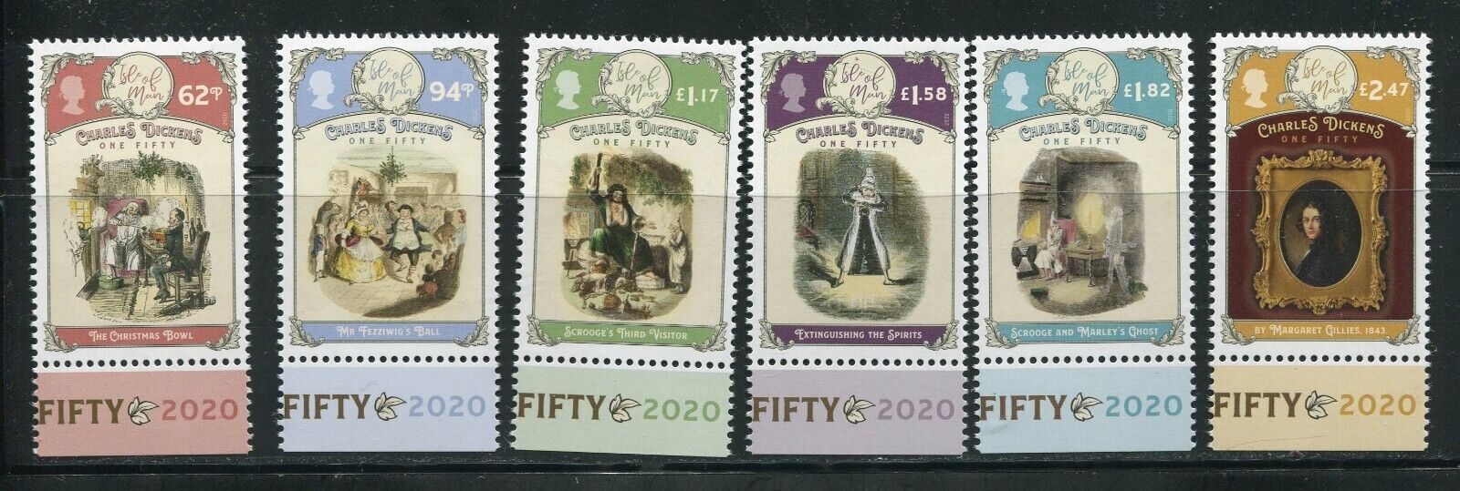 Isle of Man 2125-2130 Charles Dickens Stamp Set MNH 2020 | Great ...