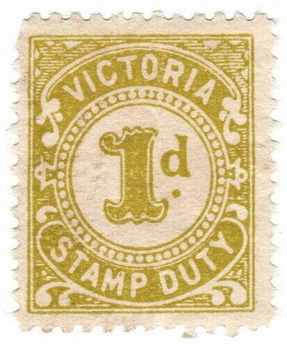 (I.B) Australia - Victoria Revenue : Stamp Duty 1d (1915) | Australia ...